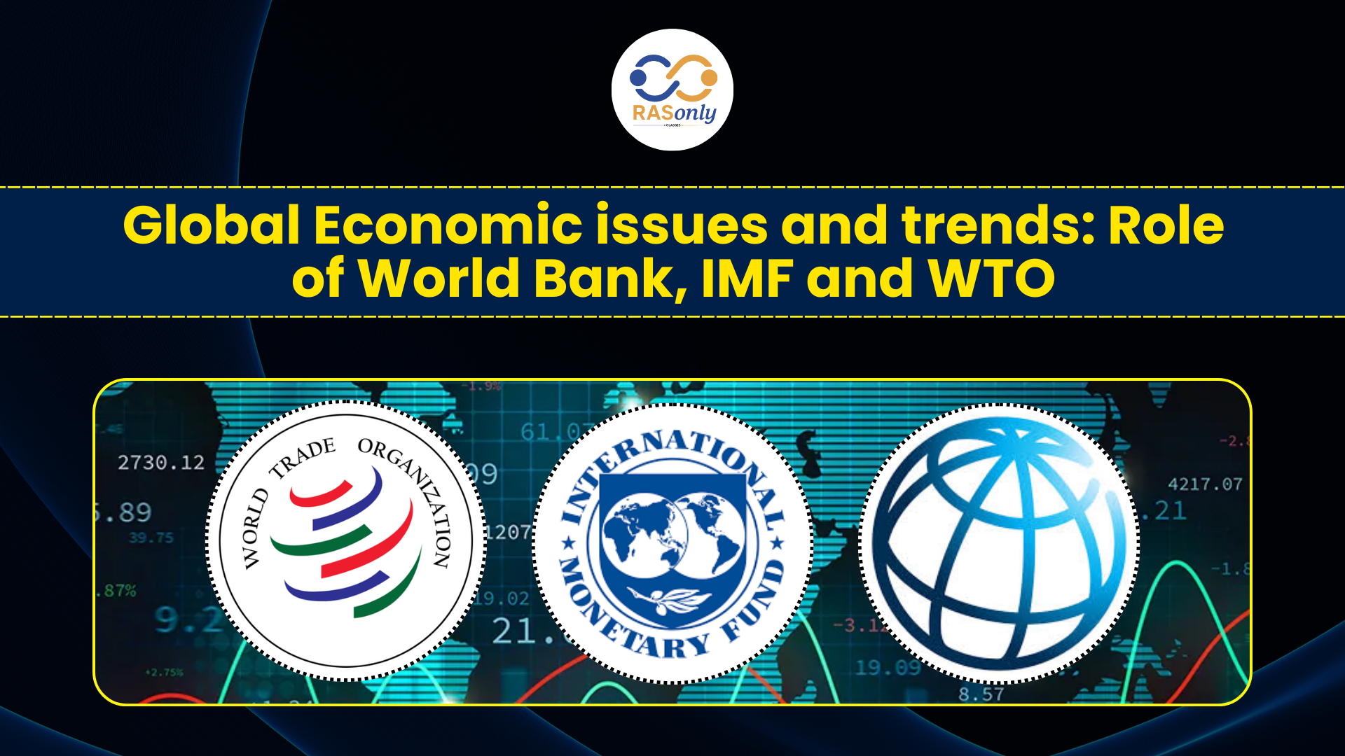 Global Economic issues and trends: Role of World Bank, IMF and WTO